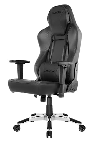 AKRacing Office Series Obsidian Ergonomic Computer Chair with High Backrest, Recliner, Swivel, Tilt, Rocker and Seat Height Adjustment Mechanisms - Carbon Black - PC/Mac/Linux