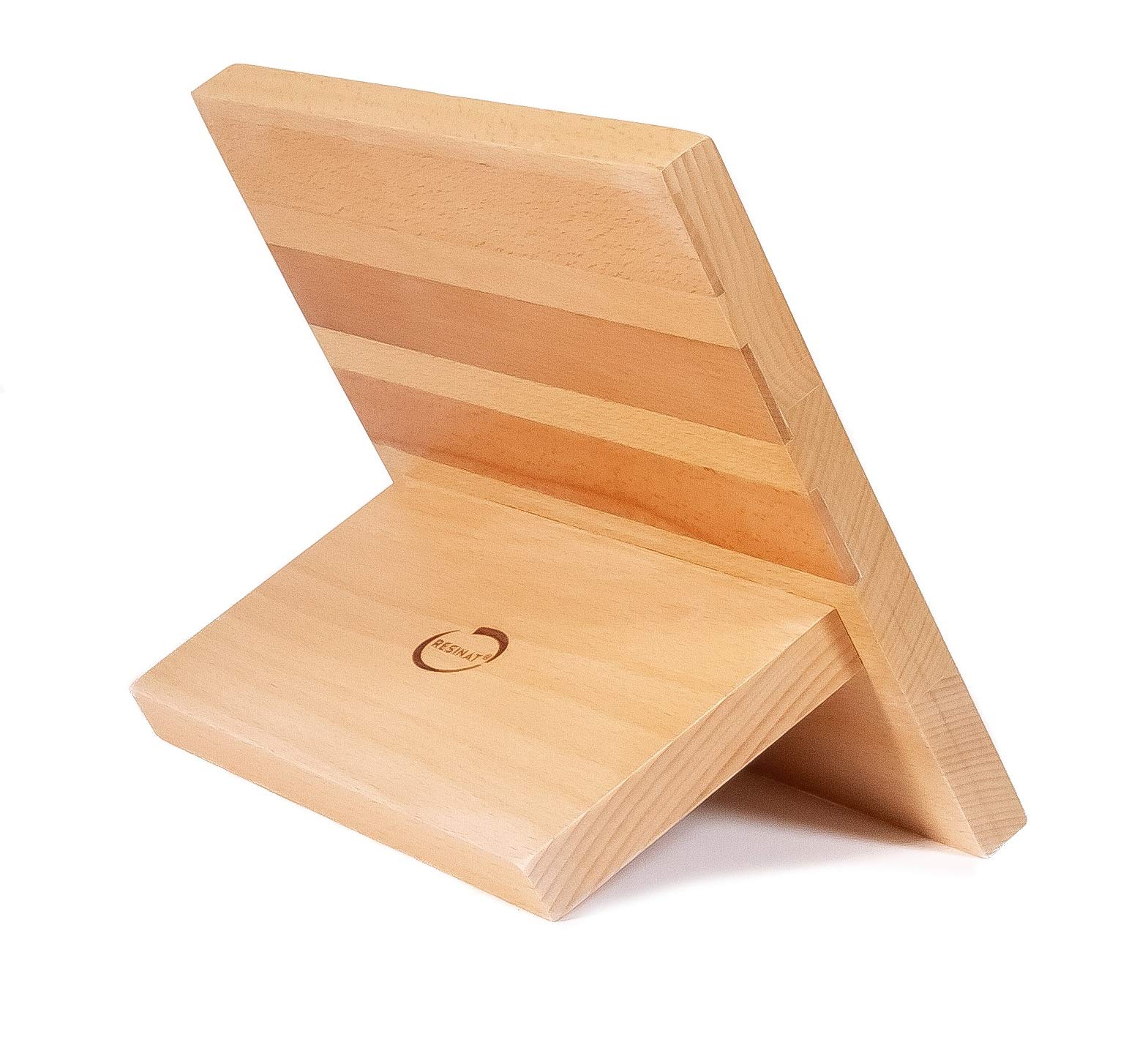 Beechwood Magnetic Knife Block, knife storage Holder stand, Knives organizer shelf rack with powerful magnetic, Large Capacity Kitchen Cutlery Display Stand (10 inch x 8.5 inch)