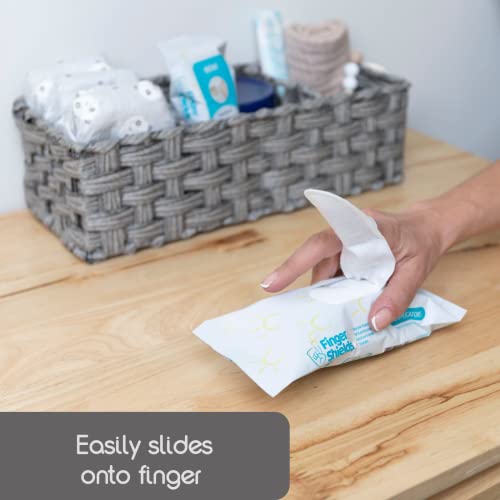 Baby Brezza Finger Shields β 100% Mess Free Baby Diaper Rash Cream Applicator β Ointment Applicator Keeps Fingers and Nails Clean β Perfect for Travel, 40 Count