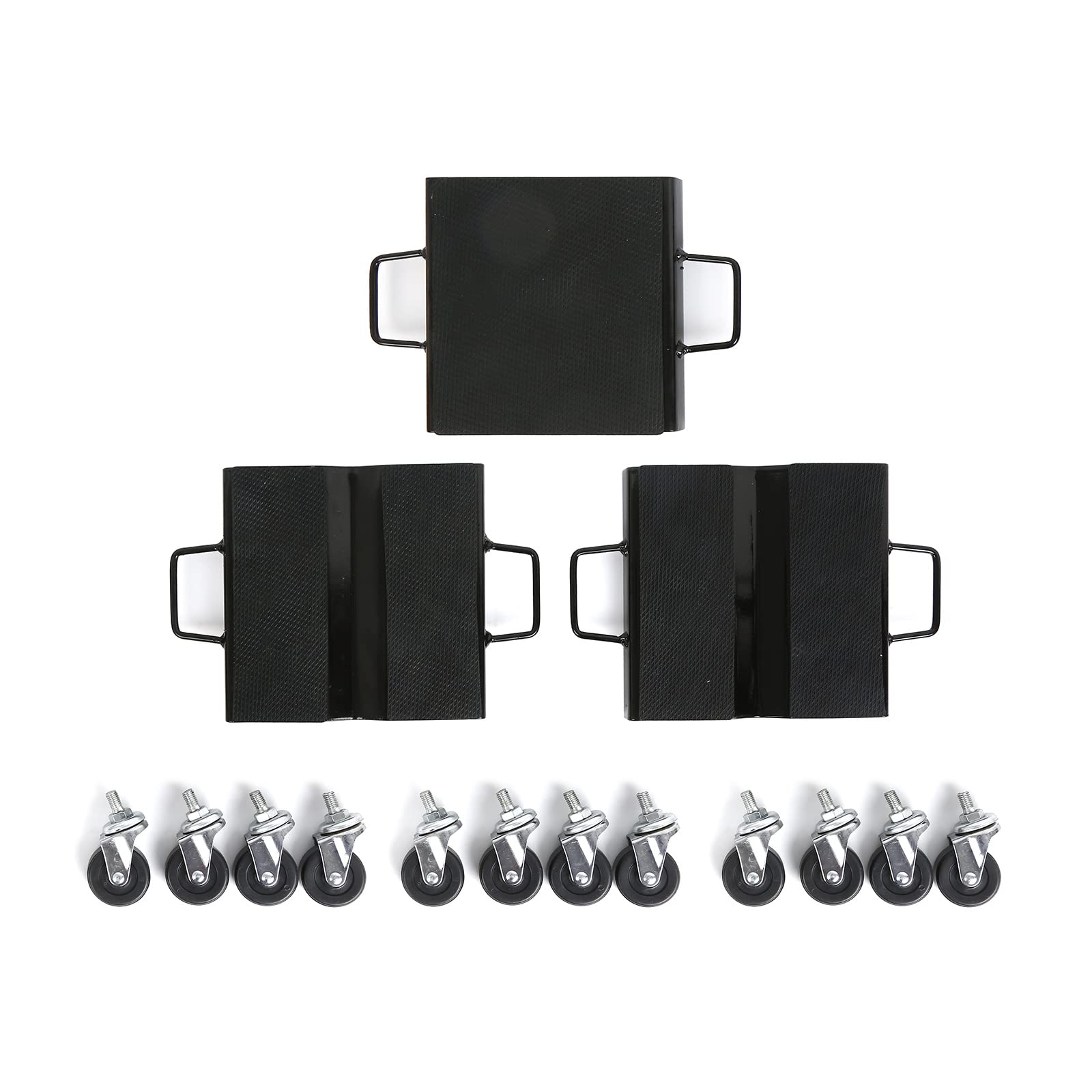 3 PCs 1500 LBS Snowmobile Roller Set, Dolly Storage Dollies Mover