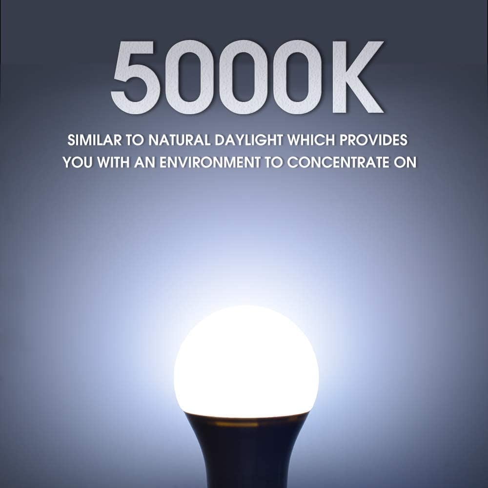 6 Pack Super Bright Light Bulb 150 Watt Equivalent A21 LED Light Bulb, Daylight 5000K, 2600 High Lumens LED Bulb, E26 Base, Non-Dimmable, UL Listed