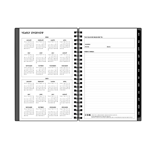 2024 Blue Sky™ ASMBLD Weekly/Monthly Planning Calendar, 5" x 8", Gray, January to December 2024, 145154