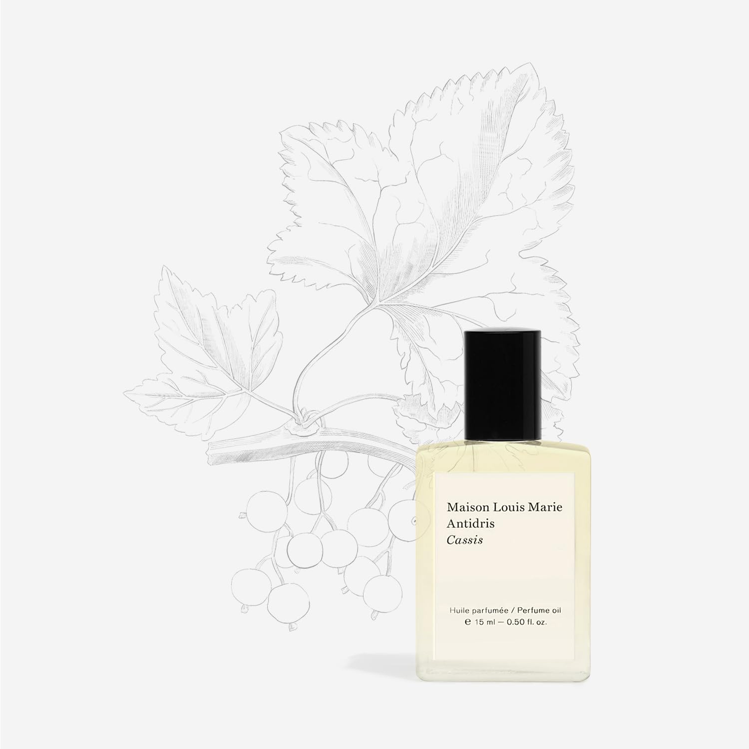 Maison Louis Marie - Antidris Cassis Natural Roll-On Perfume Oil | Luxury Clean Beauty + Non-Toxic Fragrance (0.5 fl oz | 15 ml)