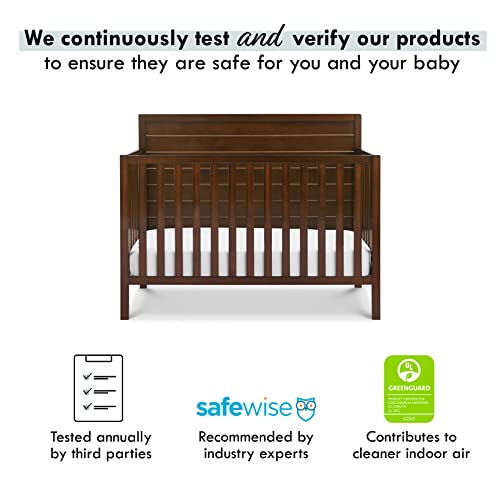 Carter's by DaVinci Morgan 4-in-1 Convertible Crib in Espresso, Greenguard Gold Certified
