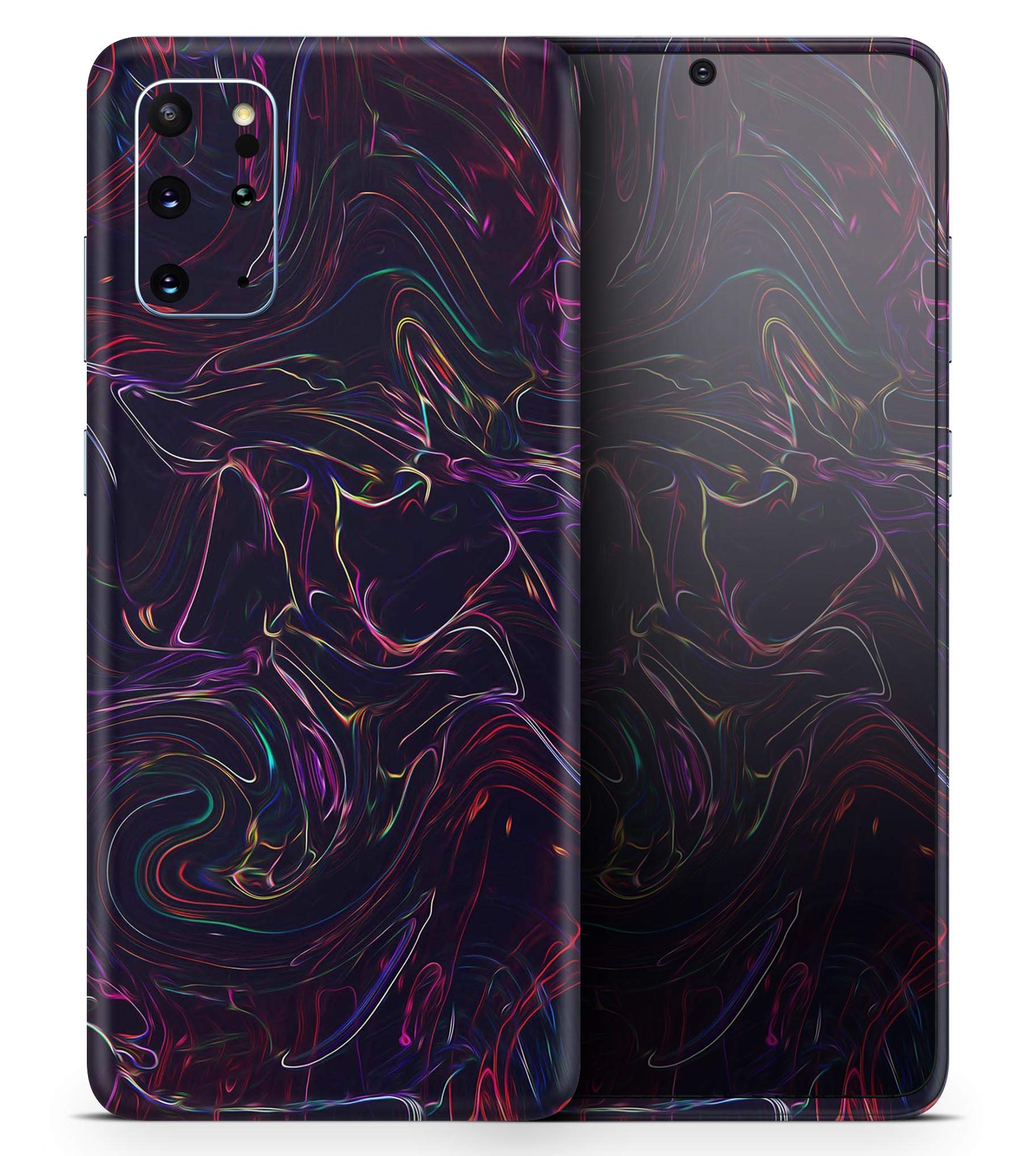 DesignSkinz Liquid Abstract Paint Remix V26 Protective Vinyl Decal Wrap Skin Cover Compatible with The Samsung Galaxy S20 (Screen Trim & Back Glass Skin)