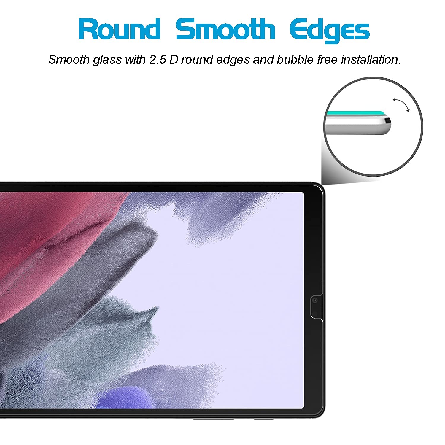 XunyLyee 2-Pack, Screen Protector for Samsung Galaxy Tab A7 Lite 8.7 inch Bubble Free Tempered Glass Film