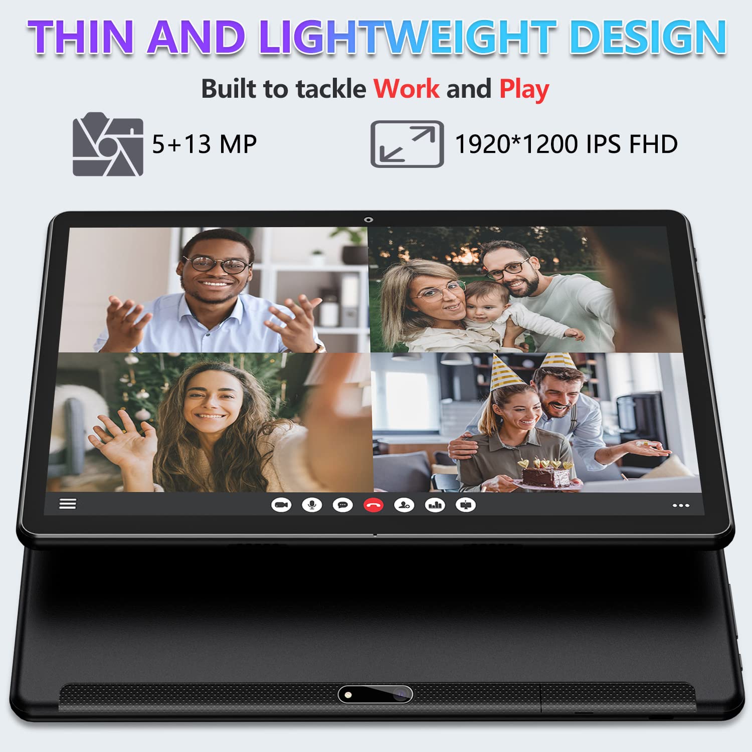 ๐ฎ๐ฌ๐ฎ๐ ๐๐๐ญ๐๐ฌ๐ญ Tablet 10.1" Octa-Core Android 11 Tablet, 64GB Storage Tablet with Keyboard, Stylus Pen, Dual 13MP+5MP Camera, WiFi, Bluetooth, GPS, 512GB Expand Support, IPS Full HD Display