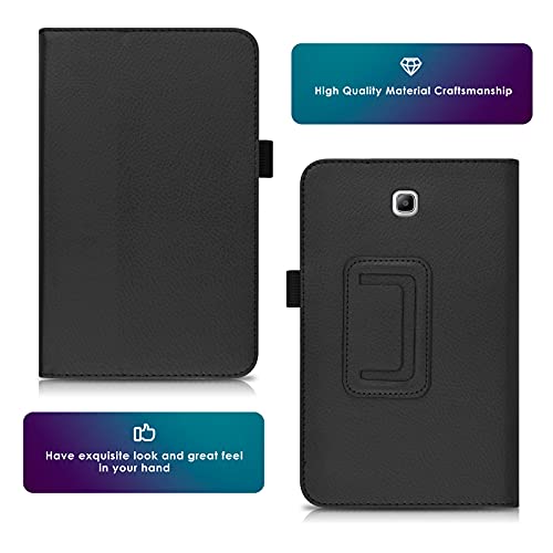 DETUOSI Slim Case for Samsung Galaxy Tab 3 7.0" 2013 (SM-T210/T215/P3200), Ultra Thin Lightweight Folio Folding PU Leather Full-Body Protective Tablet Book Cover + Multi-Angle Stand + Magnetic Closure