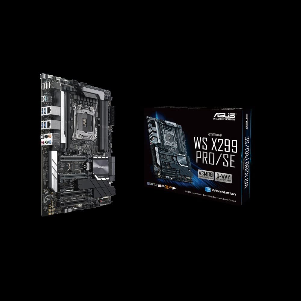 ASUS WS X299 PRO/SE 2066 Intel X299 DDR4 S-ATA 600 ATX Workstation Socket - Black