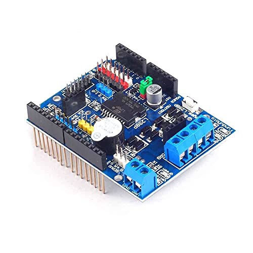 1PCS L298P PWM Speed Controller Dual High-Power H-Bridge Driver Bluetooth Interface L298P Motor Shield Board for Arduino