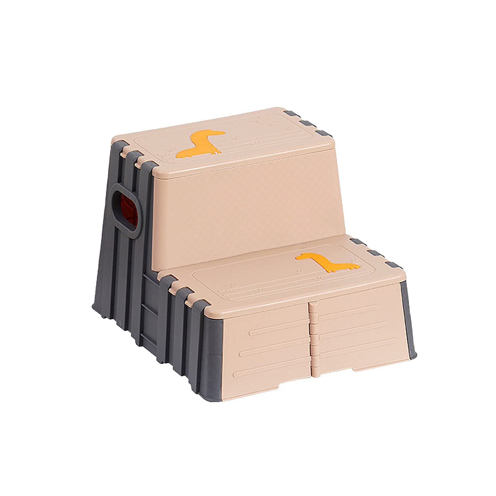 2-Step Folding Step Stool Collapsible Step Stool Ladder Child Kitchen Counter Stool Helper Toilet Potty Training Stool