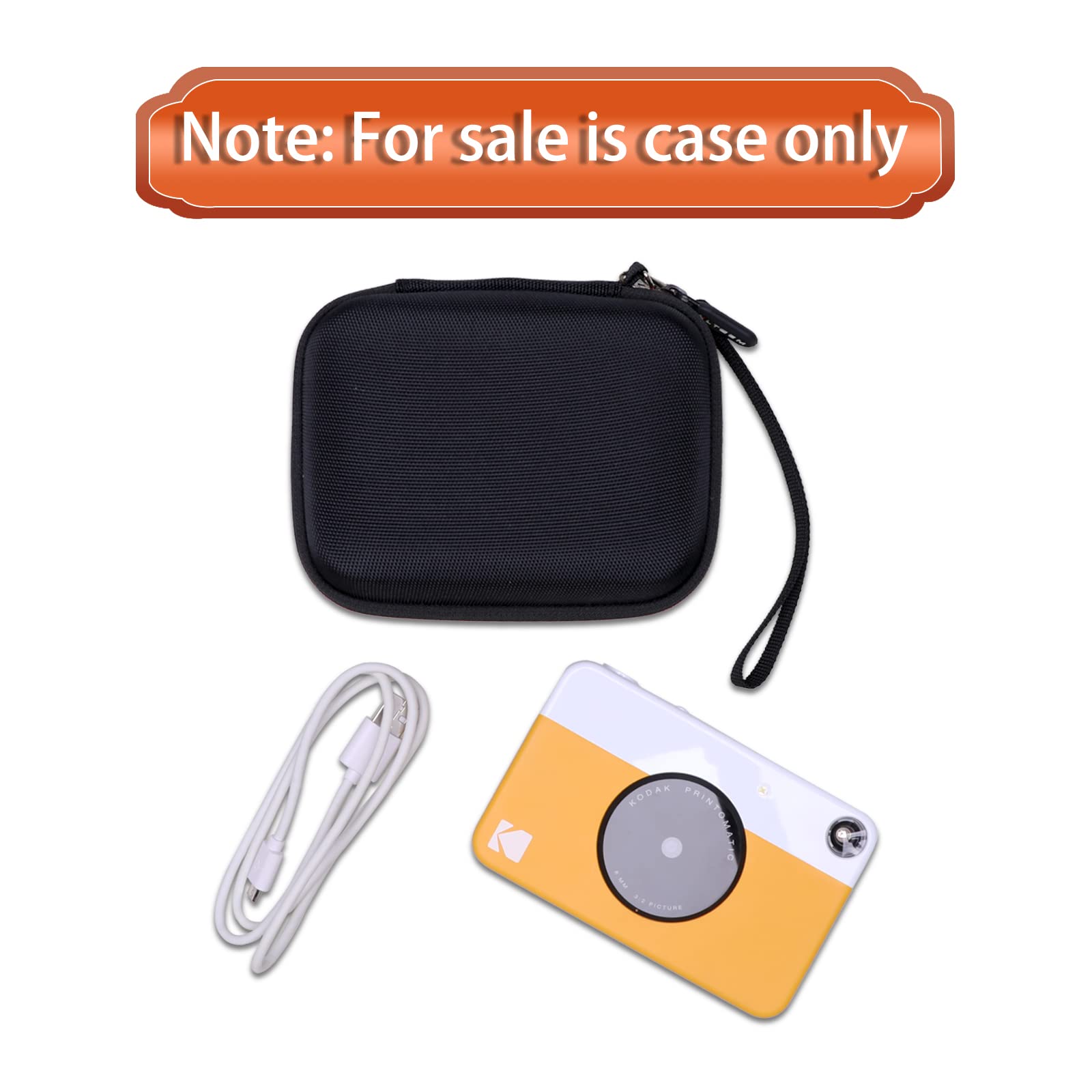 LTGEM Case Compatible with KODAK Printomatic/KODAK EKTAR H35 / KODAK Step Full-Color Instant Print Digital Camera(Inside: 5"x3.6"x1.7"), Blue, Case Only