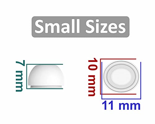 6 Pairs Compatible with AirPods Pro and Pro 2 Ear Tips Buds, Small Size Replacement Silicone Rubber Eartips Earbuds Gel Cover Accessories Compatible with AirPods Pro 2 and Pro - Small White