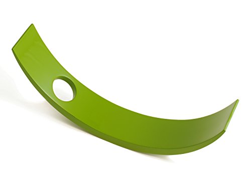 ARC Lacquer Wood Wine Bottle Holder - Balances Wine in The Air, Green