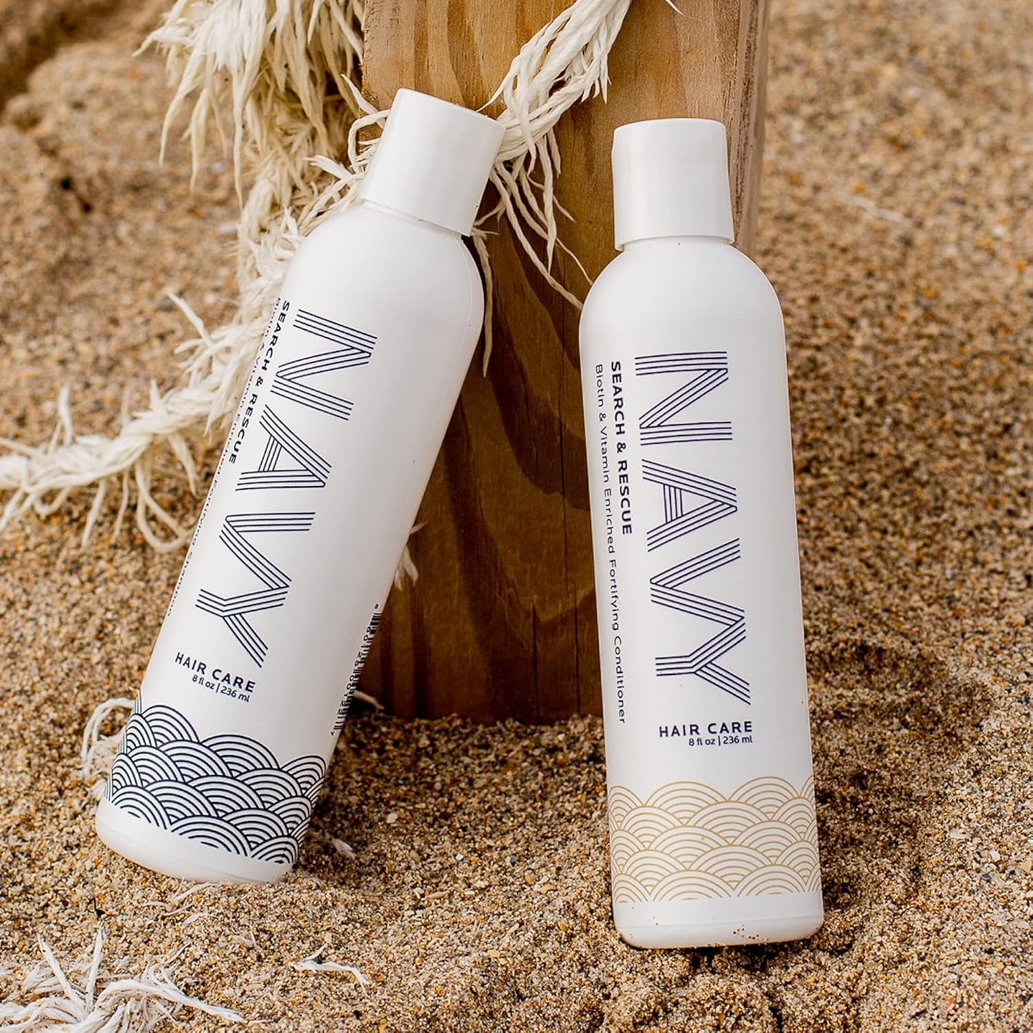 NAVY Hair Care Shampoo and Conditioner Set for Volumizing Fine Hairs - Search and Rescue Kit 16 Fl Oz