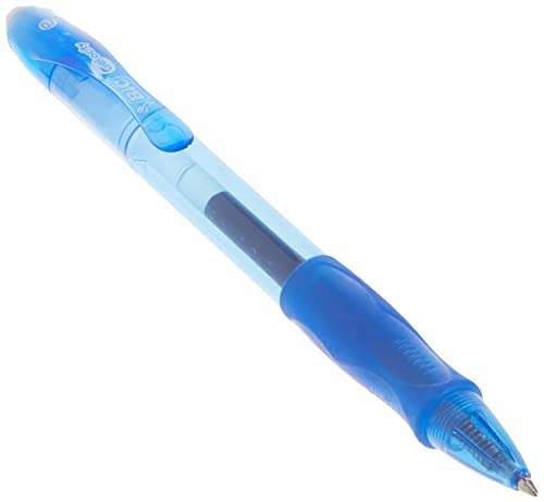 BIC RLC11-BLUE Gel-ocity Retractable Gel Pen, Medium Point (0.7 mm), Blue, 12-Count