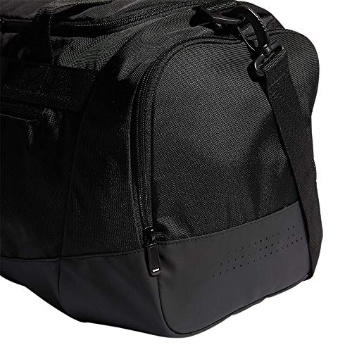 adidas Unisex Defender 4 Small Duffel Bag, Black/White, One Size