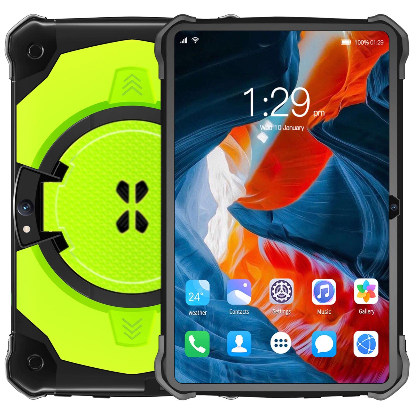 2023 New Upgrade HD 7 Inch Android Tablet,IPS High Definition Screen WiFi Bluetooth Voice Call Game Video Learning Tablet Sim Card Communication Function GPS Navigation,Best Gifts (Green)