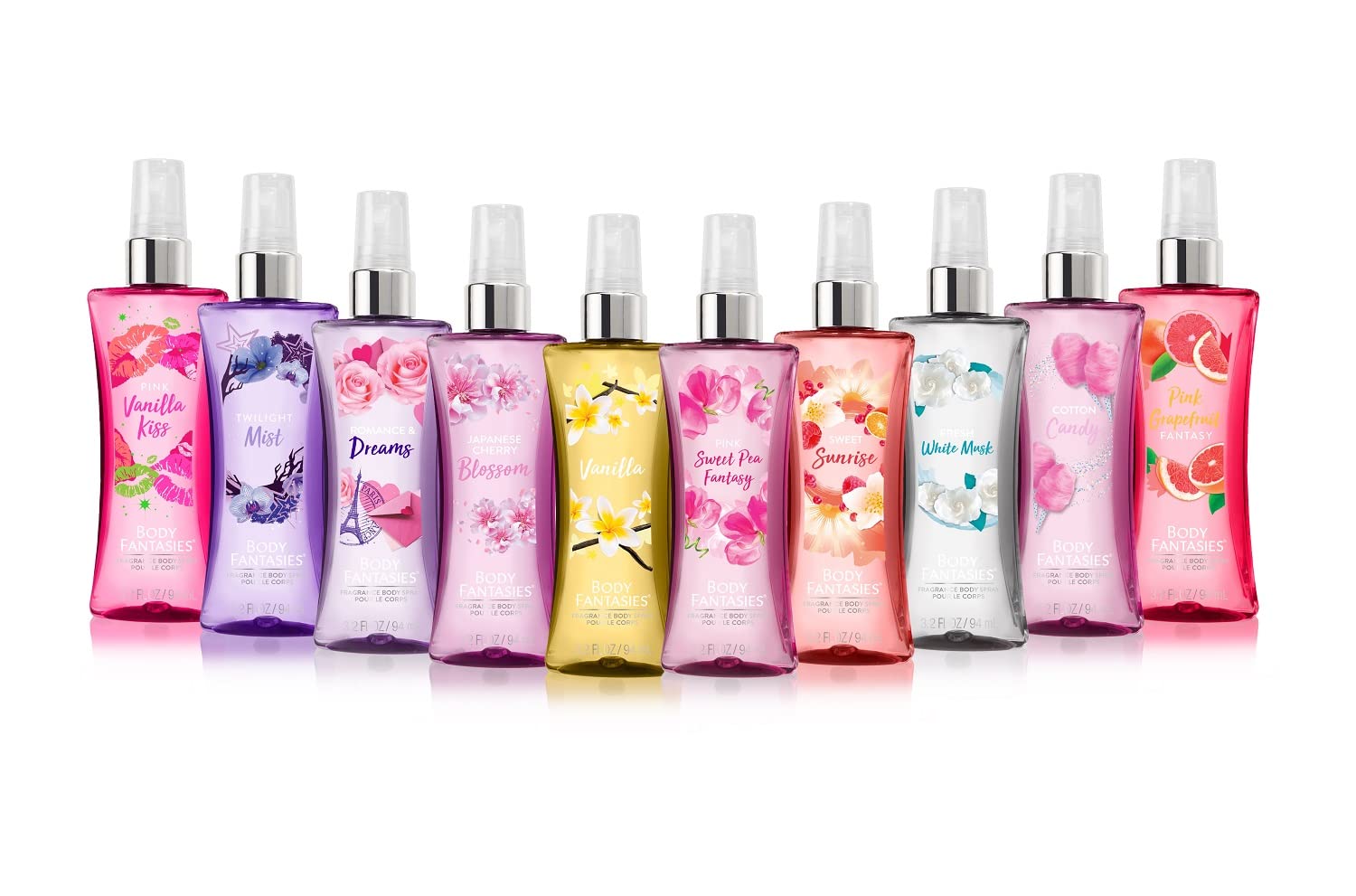 Body Fantasies Signature Fragrance Body Spray ~ Fresh White Musk ~ Travel Size 3.2oz (Quantity 1)