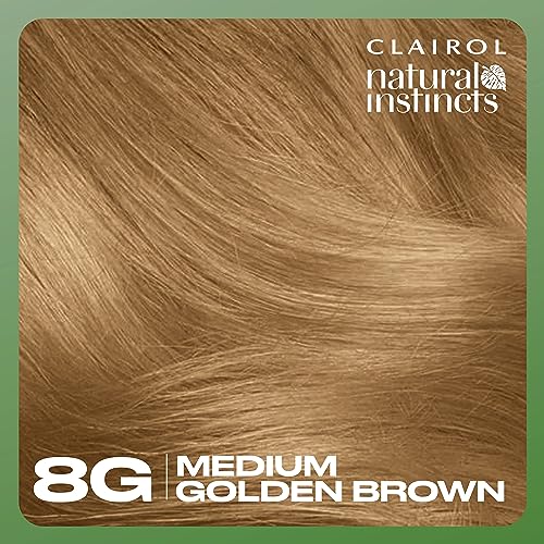 Clairol Natural Instincts Demi-Permanent Hair Dye, 8G Medium Golden Blonde Hair Color, Pack of 1