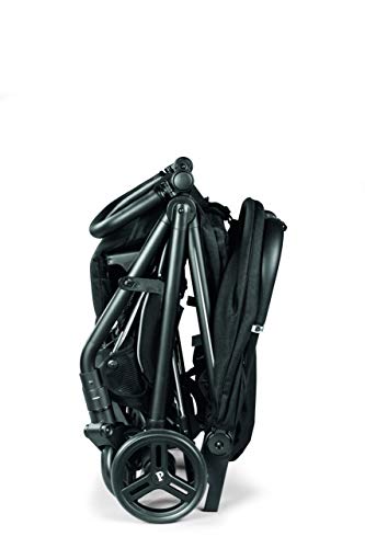 Peg Perego Selfie – Self-Folding, Light Weight, Compact Stroller – Compatible with All Primo Viaggio 4-35 Infant Car Seats - Made in Italy - Onyx (Black)