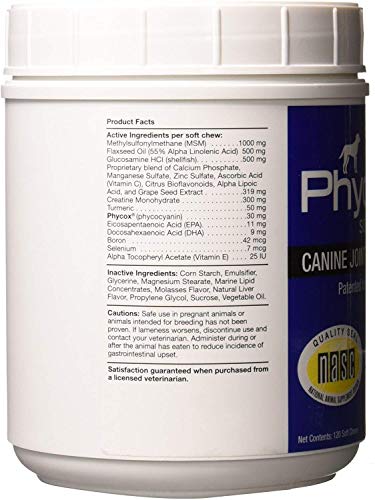 Dechra Phycox Canine Joint Support Soft Chews for Dogs, 120 Count