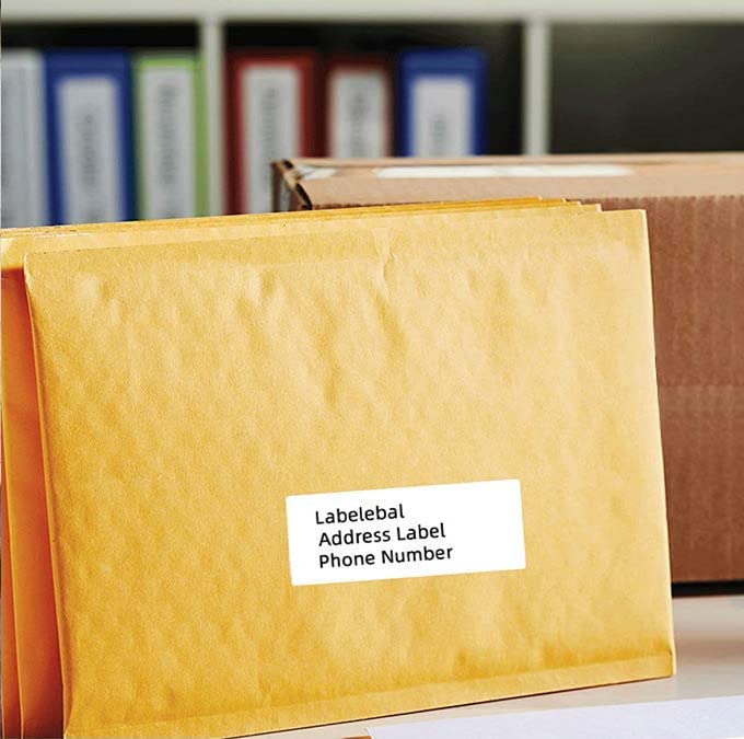 2.25" x 1.25" Thermal Label, Adhesive Address Shipping Barcode Thermal Sticker Compatible with Rollo and Zebra Thermal Label Printers (red)