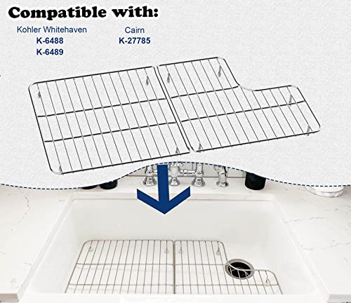 ๐ฎ๐ฌ๐ฎ๐ฏ ๐๐ฅ๐๐ง๐๐๐๐ K-6639-ST Sink Rack Replacement for Kohler Whitehaven Bottom Basin Rack 6639-ST, K-6488 and K-6489 Stainless Steel Sink Protector Accessories