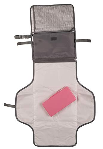 Disney Baby Portable Changing Pad, Diaper Bag Travel Mat Station, Wipes Case Included, Minnie Mouse Polka Dot Print