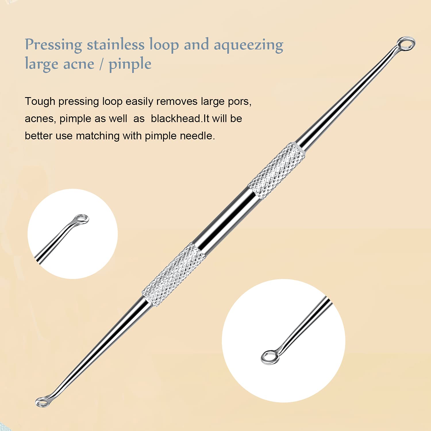 Blackhead Remover Pimple Popper Tool Kit, 6-in-1 Blackhead Comedone Acne Blemish Pimple Extractor Tool Kit Tweezers Kit Skin Care Tools for Face