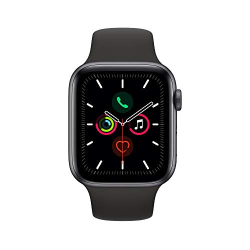 Apple Watch Series 5 (GPS, 44mm) - Space Gray Aluminum Case with Black Sport Band