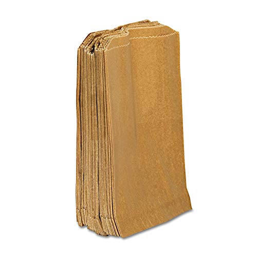 KL Waxed Kraft Feminine Hygiene Liner Bag with Gusset | 10.25" x 7.5" x 3.5" | (Case of 500) | New Pack