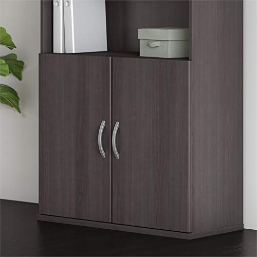 Bush Business Furniture Studio C Bookcase Door Kit in Storm Gray