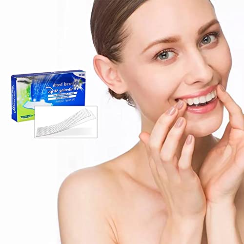 28Pcs Teeth Whitening Strips, Express for White Strips, No Slip and No Sensitivity, Enamel Safe Dental Whitener Kit