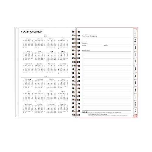 2023-2024 Blue Sky™ Weekly/Monthly Planning Calendar, 5" x 8", Roosevelt Multi Frosted, July 2023 to June 2024, 144277