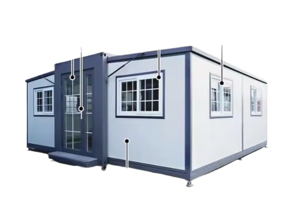 40 ft Mobile Home, Expandable Container House, 3 Bedrooms, One Living Room, One Kitchen, One Bathroom, 12KW Power Consumption Custom Design Container Mobile House Extendable Container House