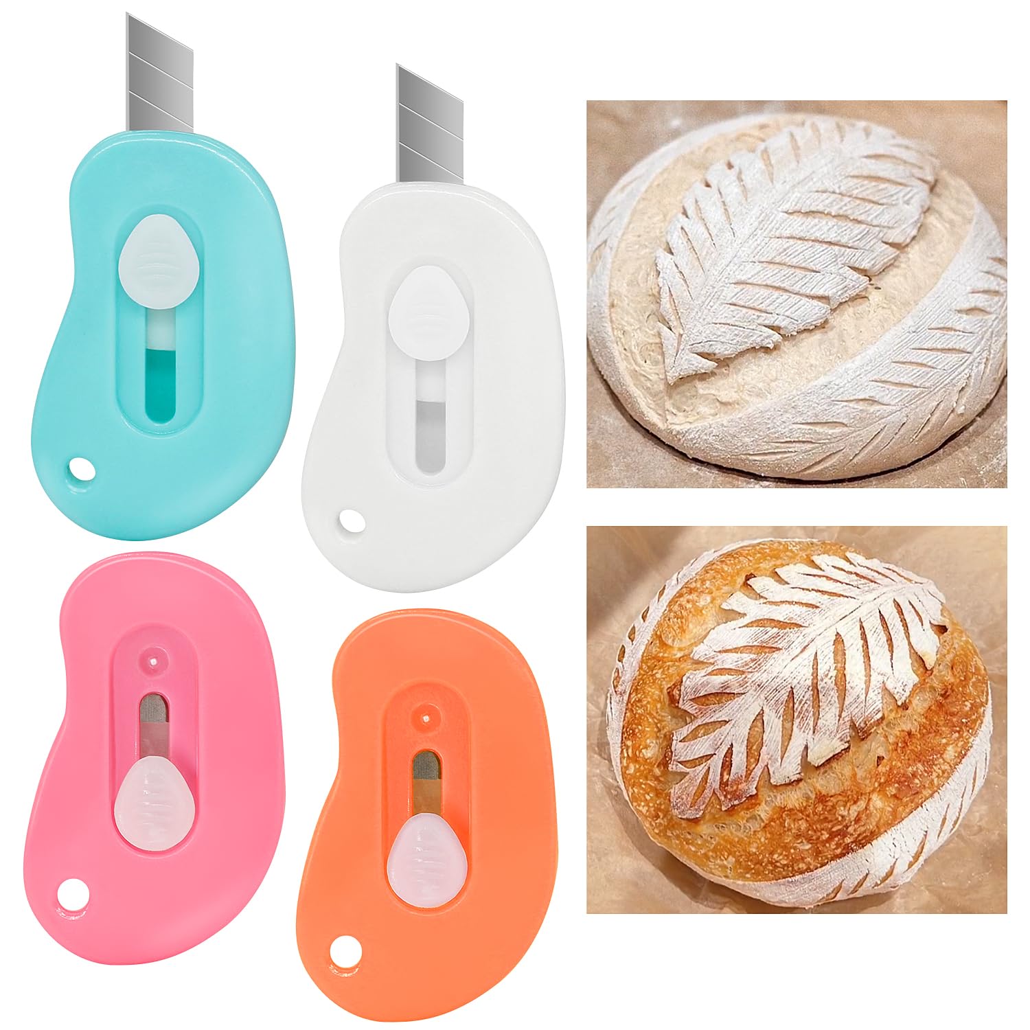 3PCS Bread Lame Dough Scoring Tool - Sourdough Lame Scoring Tool, Bread Dough Cutter Slashing Razor Tool,Slashing Tool Cutting Bread Scoring Tool for Sourdough Bread Baking - Scoring Patterns Booklet