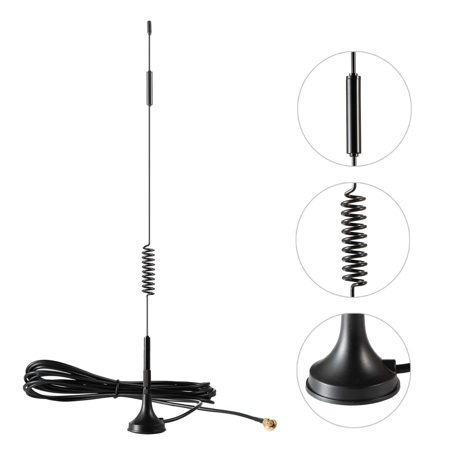 High Gain Long Range 4G LTE Outdoor Cellular 9dBi Magnetic Base Antenna Compatible with Spypoint Link Micro EVO Solar Hunting Wildlife Game Trail Cameras Mobile Security Cameraļ¼Pack of 2ļ¼, Eifagur