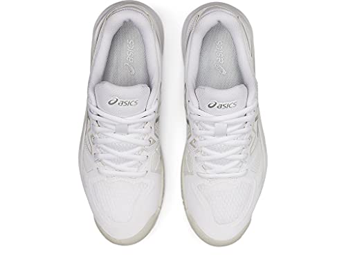 ASICS Women's Gel-Challenger 13 Tennis Shoes, 8.5, White/Pure Silver