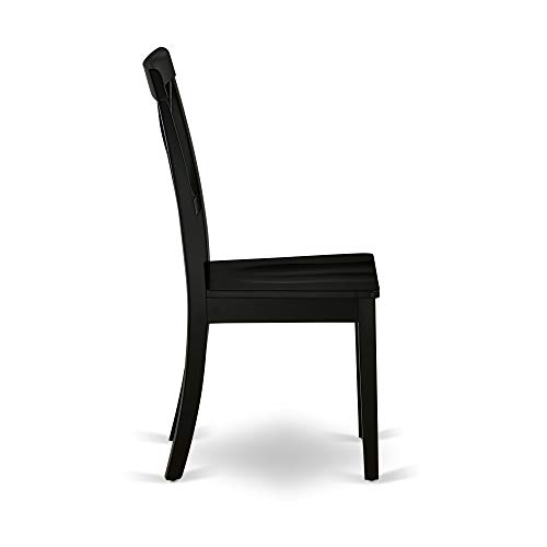 East West Furniture DLBO5-BLK-W Dining Set, 5
