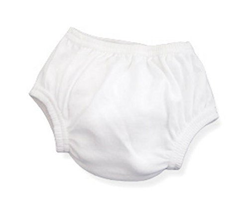 Baby Jay 100% Cotton White Diaper Cover for Boy or Girl 0-3-6-12 Months (3-6 Months, White)