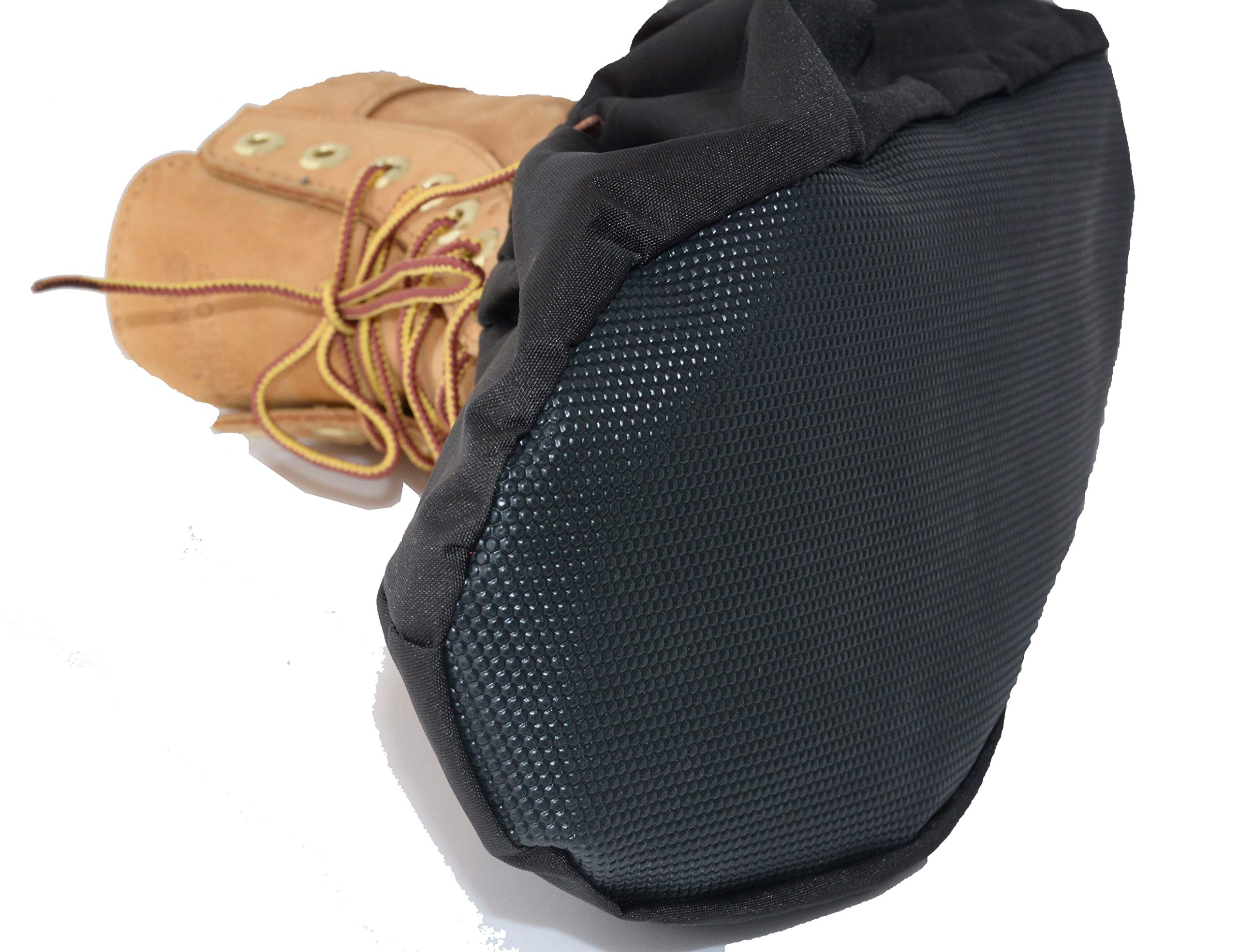 2 Pairs Non Slip waterproof Reusable shoe Covers for contrators and Carpet Floor Protection, Machine Washable.LARGE