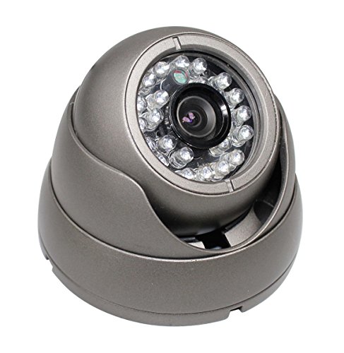 Sinis Security 5MP 4MP TVI Analog Security Dome Camera, 3.6mm Lens, 80Ft Night Vision, Outdoor Weatherproof, Grey Full Metal Housing, Default TVI 4MP 30fps