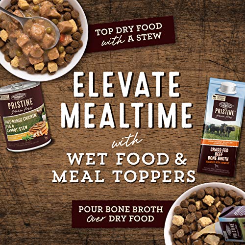 Castor & Pollux Pristine Grain Free Dry Dog Food Grass-Fed Beef & Sweet Potato Recipe with Raw Bites - 4 lb Bag