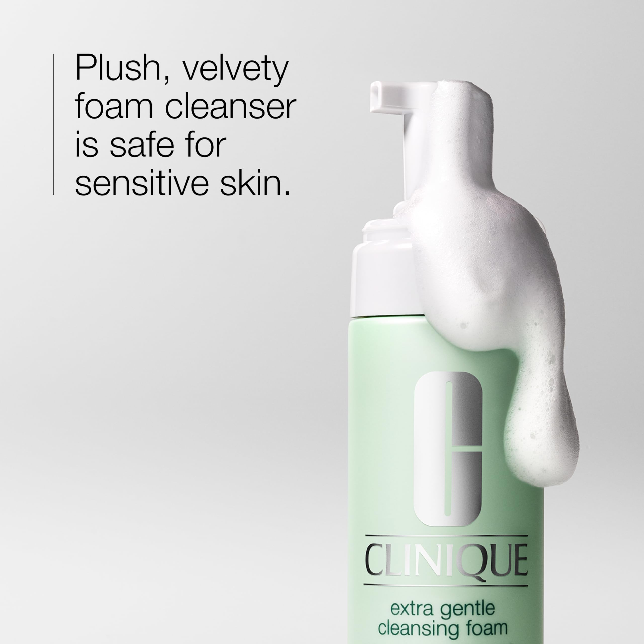 Clinique 3-Step Extra Gentle Cleansing Foam For Dry + Sensitive Skin, 4.2 Fl Oz