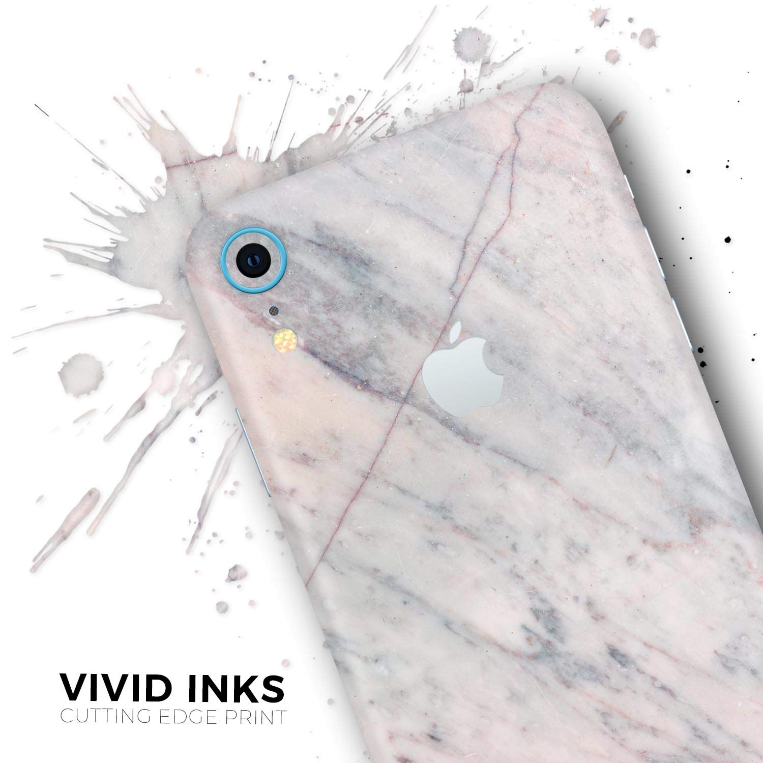 Design Skinz Slate Marble Surface V12 Protective Vinyl Decal Wrap Skin Cover Compatible with The Apple iPhone XR (Screen Trim & Back Glass Skin)