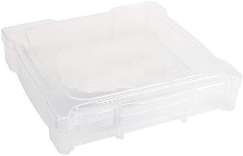 ArtBin 6912AB Essentials One-Compartment 12" x 12" Box, Art & Craft Organizer, [1] Plastic Storage Case, Clear