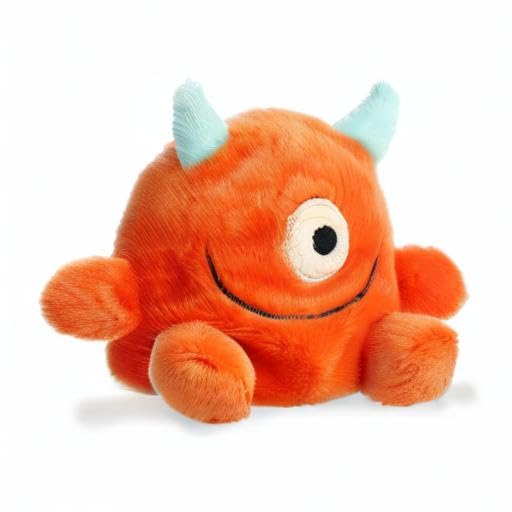 Aurora® Adorable Palm Pals™ Oggy Monster™ Stuffed Animal - Pocket-Sized Play - Collectable Fun - Orange 5 Inches