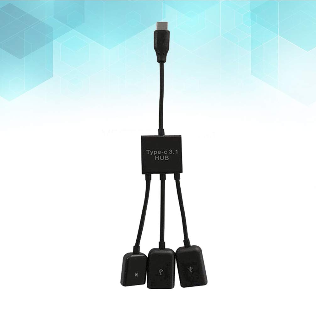 Hemobllo 3 USB Hub Adapter Multi Charging Cable Reader Hub Type c Hub USB Data Hub USB Hub Charger USB Hub for Laptop USB Hubs Ethernet Hub OTG Host Cable Electronic Equipment Multifunction