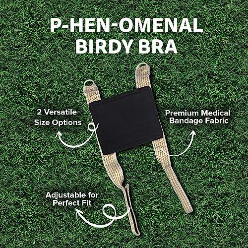 Birdy Bra Standard Chicken Hook-and-Loop Crop Bra, Black